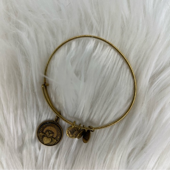 Alex and Ani | Jewelry | Alex And Ani Claddagh Rafaelian Gold Charm Bangle | Poshmark